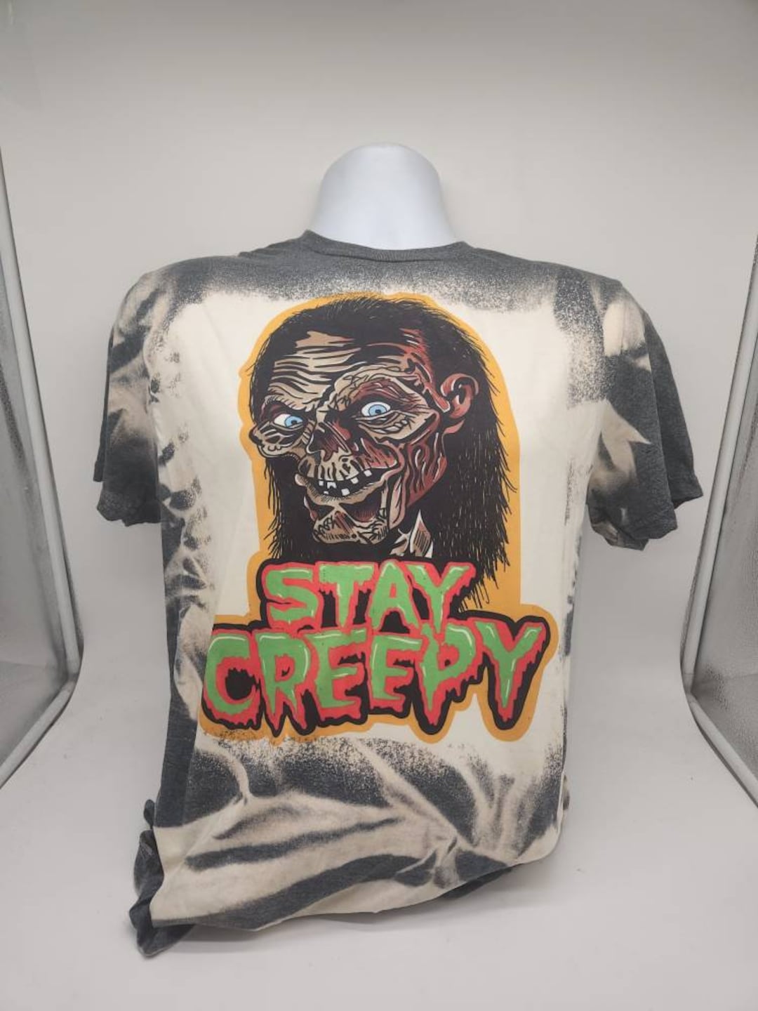 Horror Halloween Stay Creepy Character Shirt Sublimated Tie Dye Shirt ...