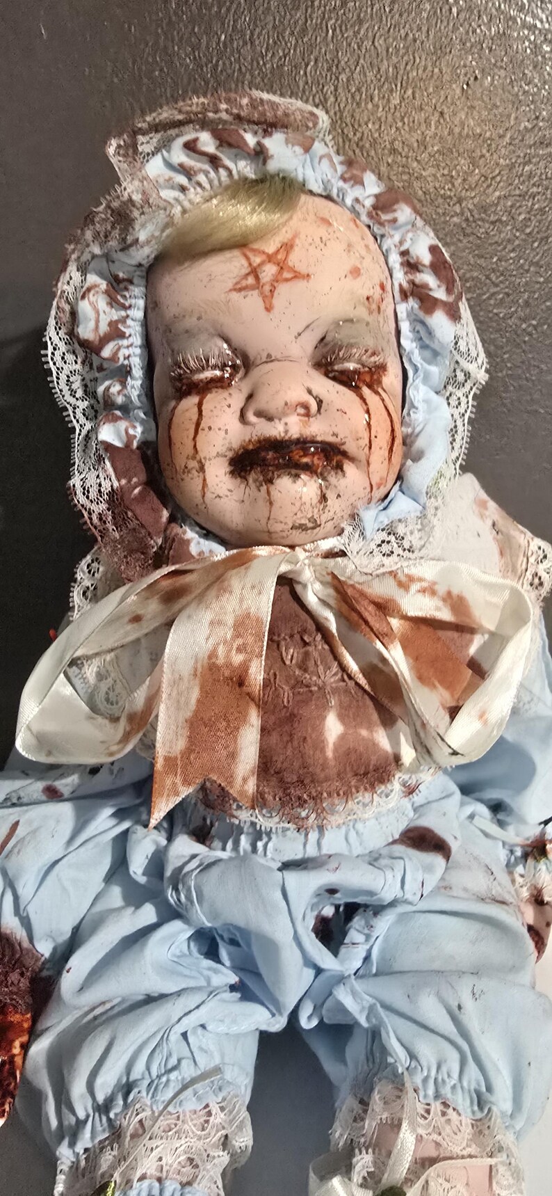 Creepy Doll Horror Halloween Spooky Haunted Doll, Scary Porcelain Doll ...