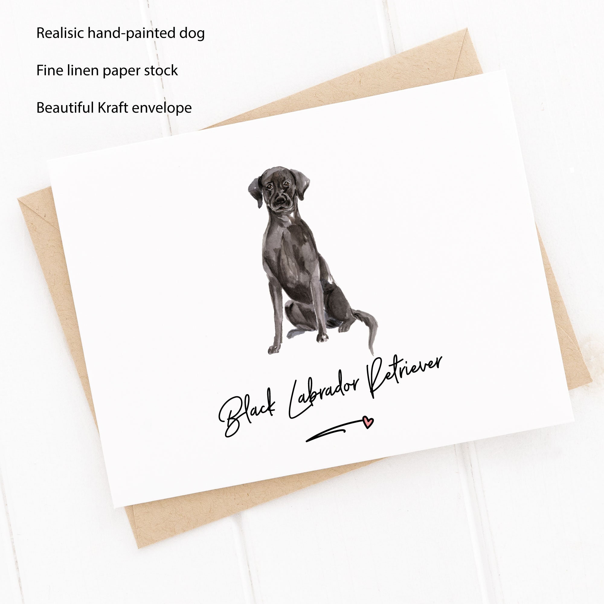 Black Labrador Cards, Black Lab, Labrador, Labrador Retriever, Dog Note ...