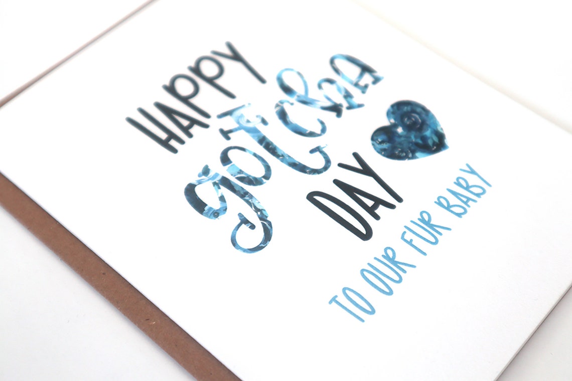 Happy Gotcha Day for Dog, Dog Adoption Card, Dog Cards, Birthday, Card ...