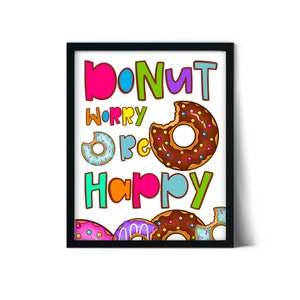Donut Party Signs Digital Bundle. Printable Donut Theme Party - Etsy