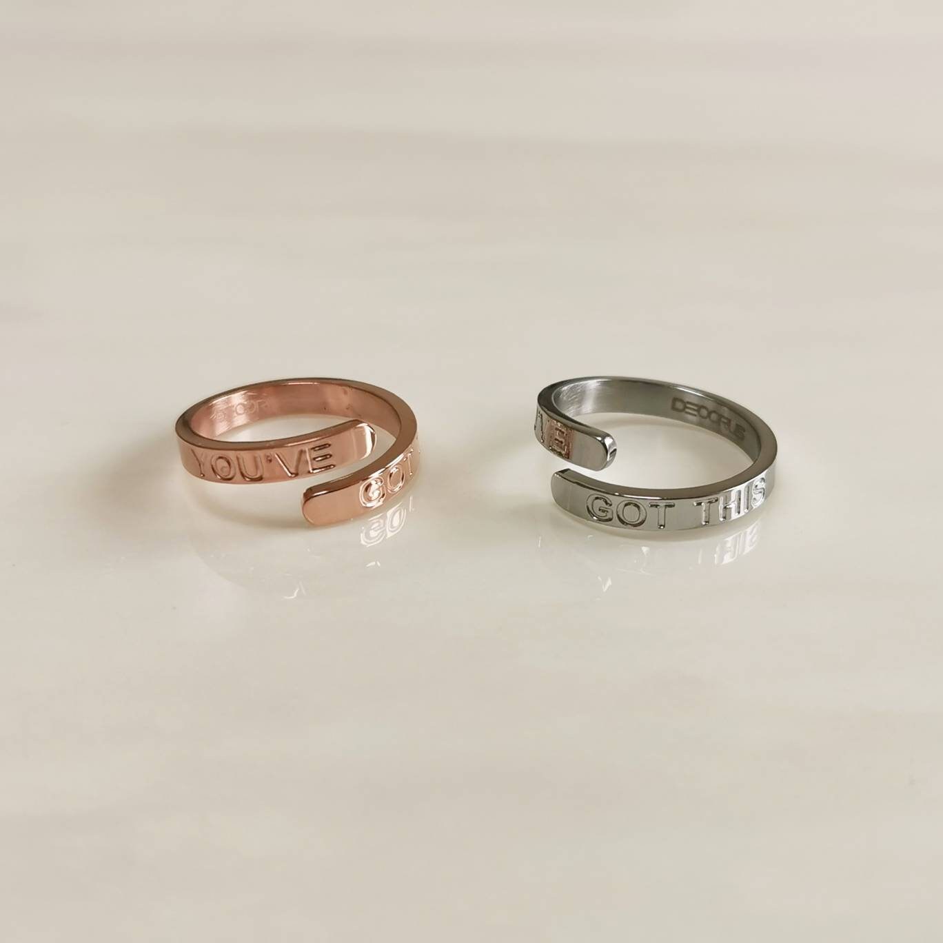 You've Got This Stainless Steel Wrap Around Thumb Ring - Etsy