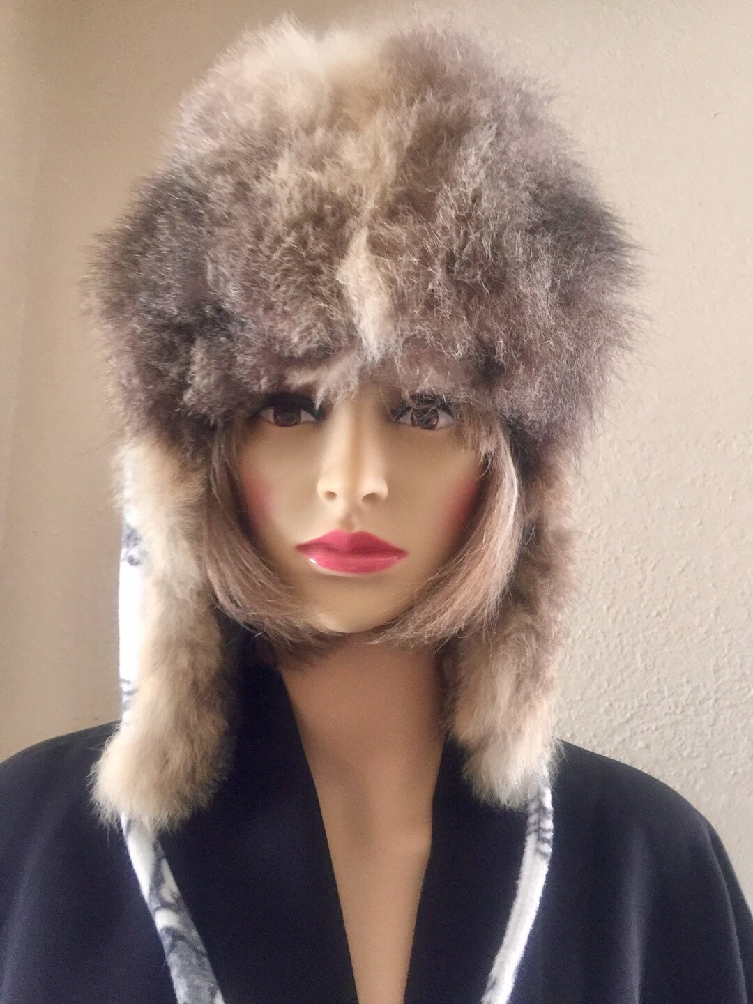 Funky and Unique Handmade Trapper Hat With Fur - Etsy