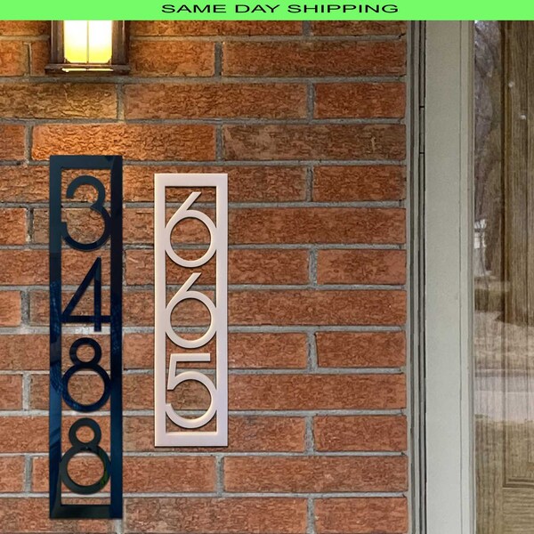 Vertical House Numbers - Etsy