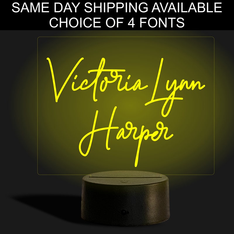 Personalized Neon Light Name Sign - Etsy