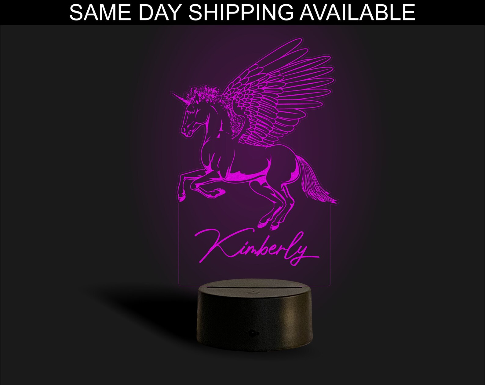 Unicorn LED Night Light for Kids and Teens. Personalized LED | Etsy