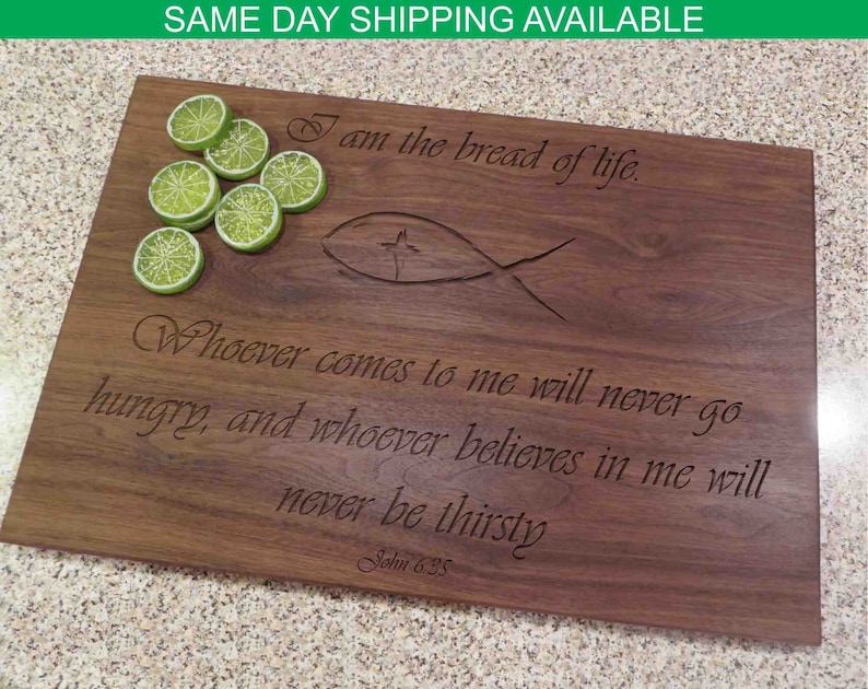 Personalized Cutting Board or Charcuterie Board With Bible Verse ...