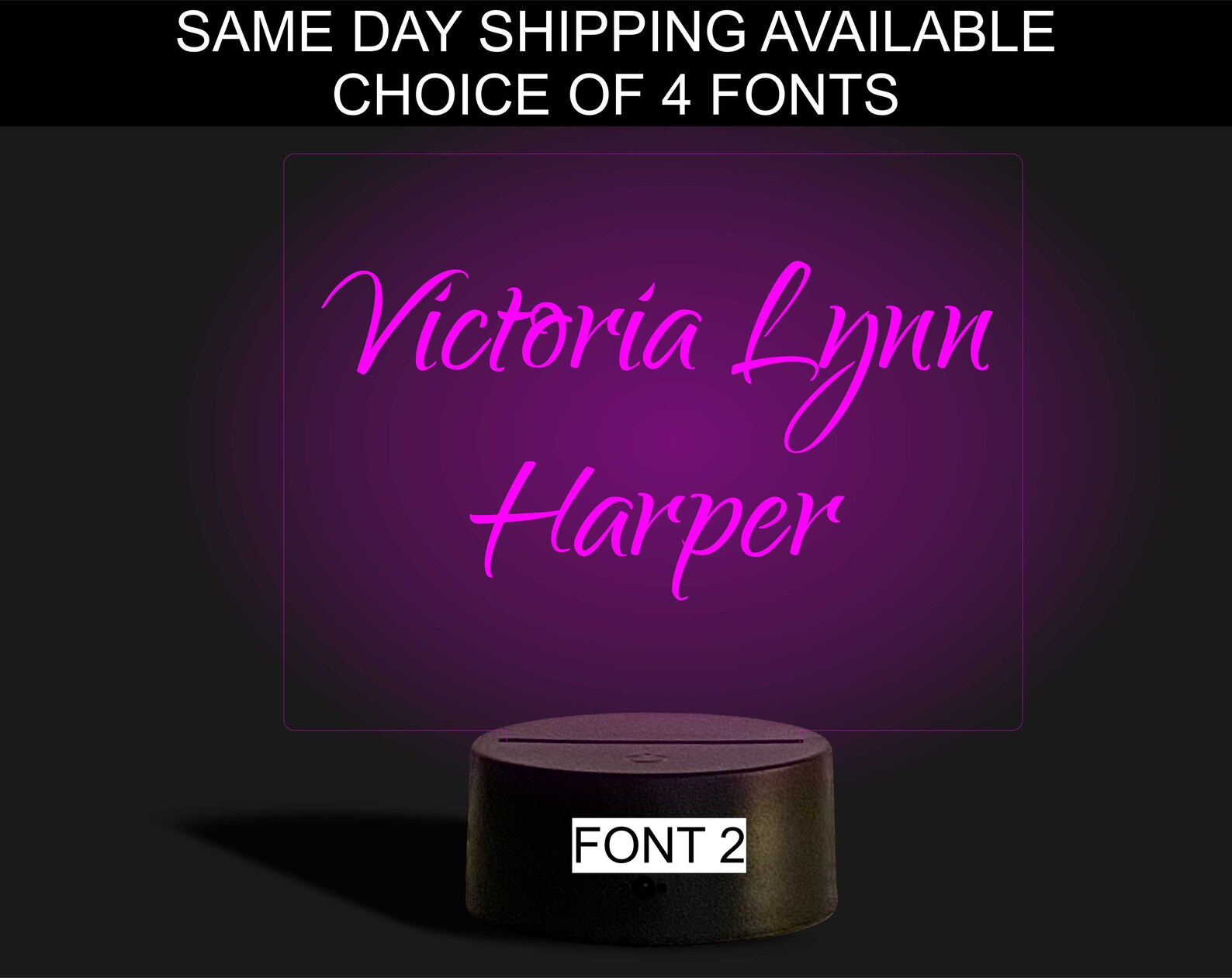 Custom Light up Name Sign (neon Name Plate Sign Lookalike ...