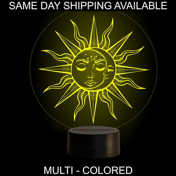 Moon and Sun Lamp - Etsy