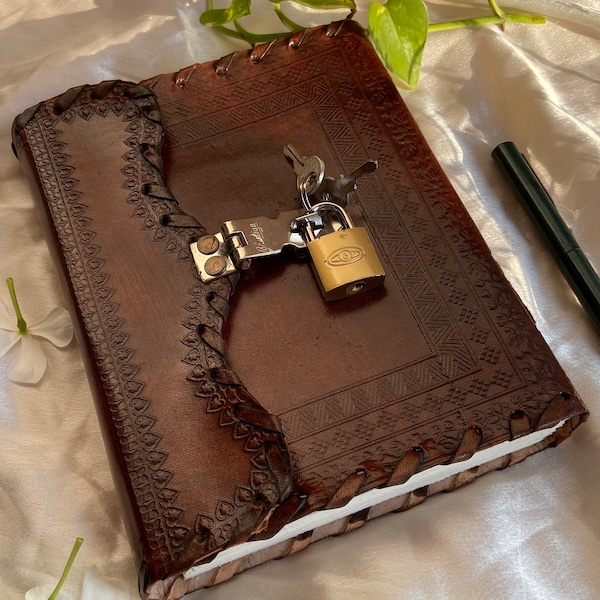 Personalized Journal With Lock and Key - Etsy