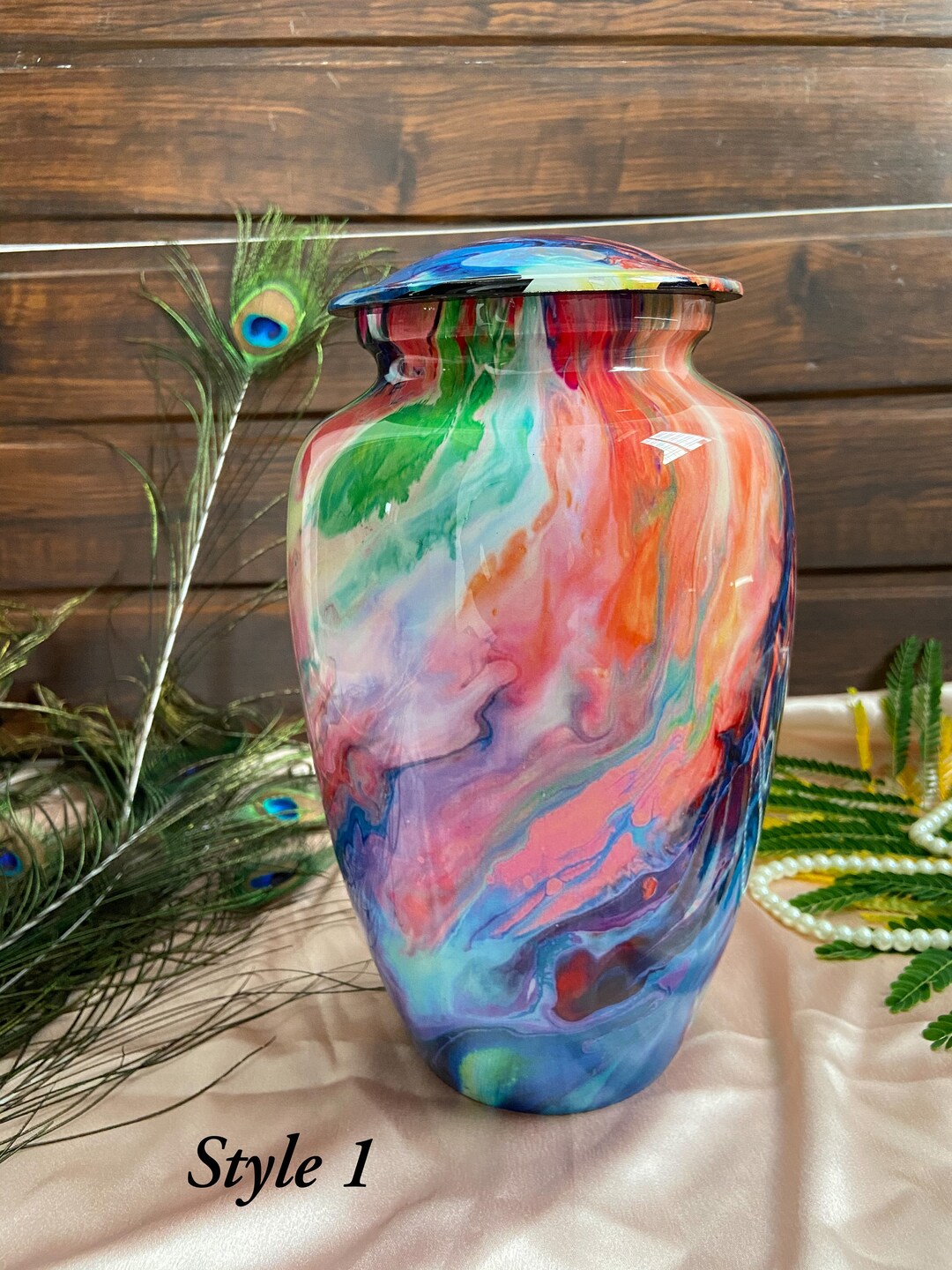 Urns for Human Ashes, Cremation Urns for Adults, Colorful Urn ...