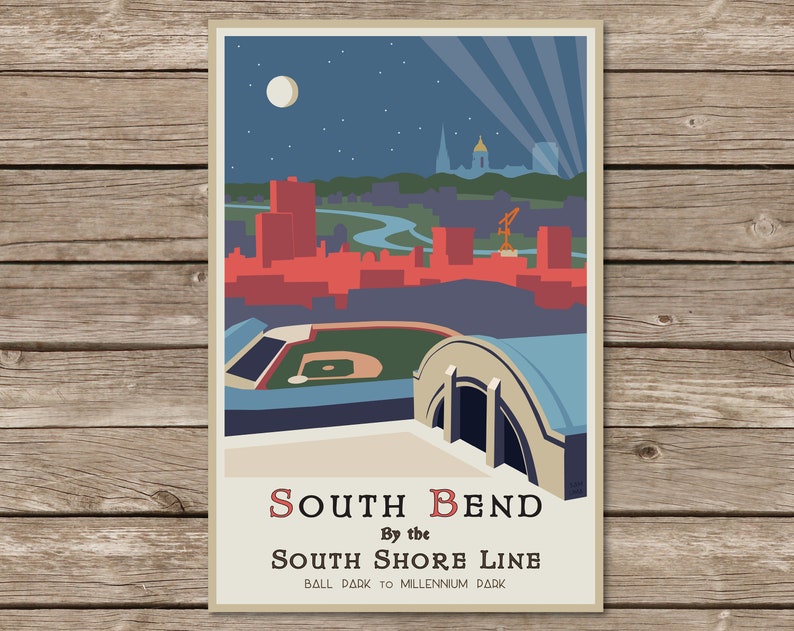 South Bend South Shore Line Poster 24x36 - Etsy