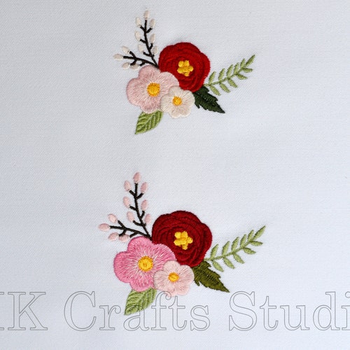 Flower Border Machine Embroidery Design Floral Border | Etsy