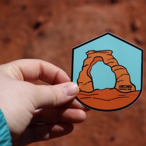 Delicate Arch Sticker | Arches National Park Sticker - Etsy