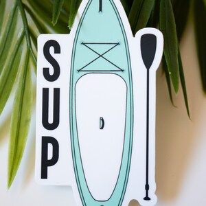 SUP Paddle Board Sticker | Waterproof and Dishwasher Safe Sticker for ...
