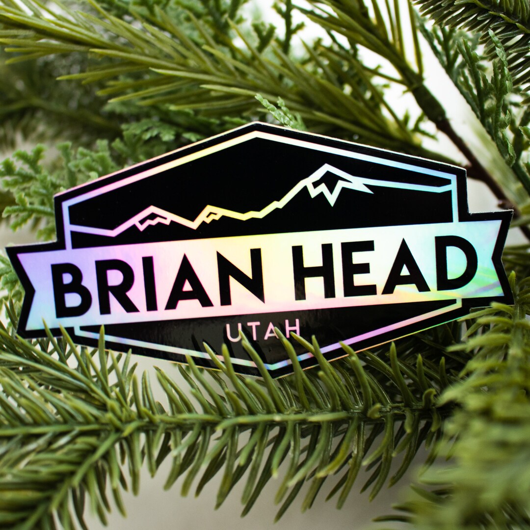 Brian Head Utah Holographic Sticker - Etsy