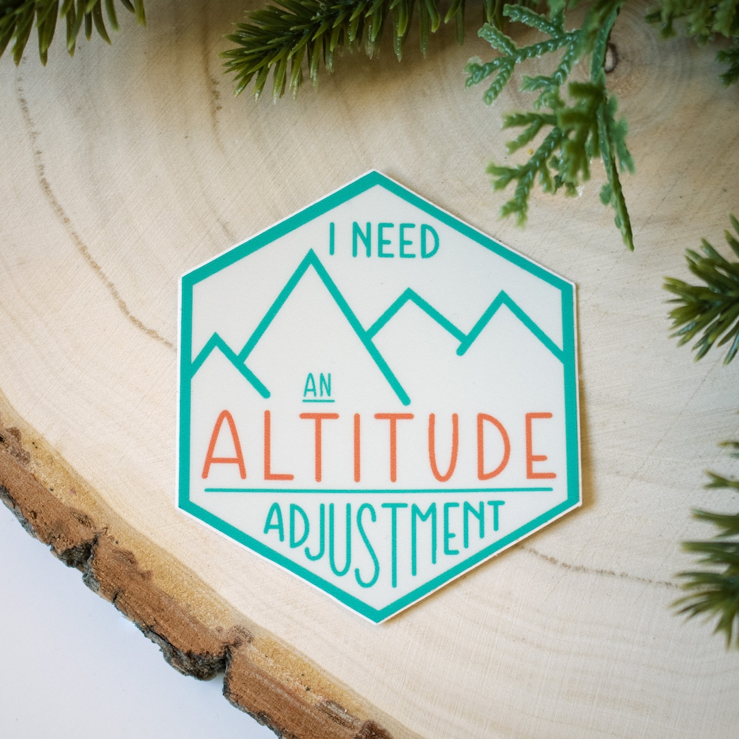 Altitude Adjustment Waterproof Sticker - Etsy