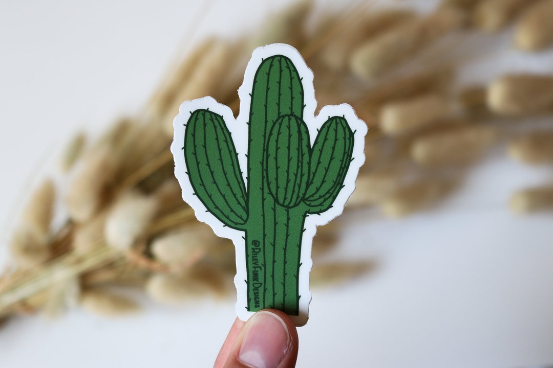 Saguaro Cactus Sticker | Arizona Desert, Waterproof Vinyl - Etsy