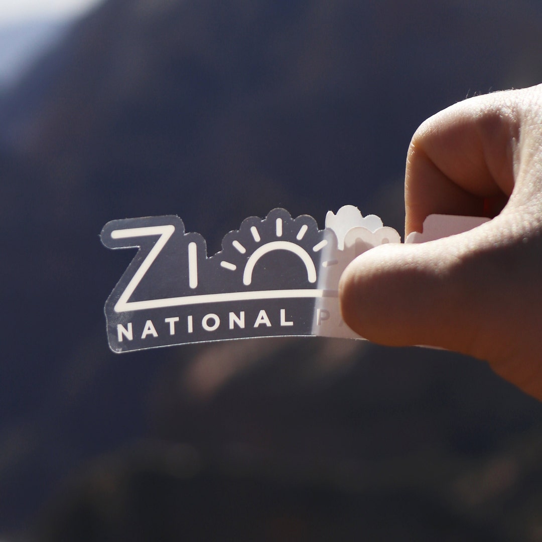 Zion National Park Clear Sticker - Etsy