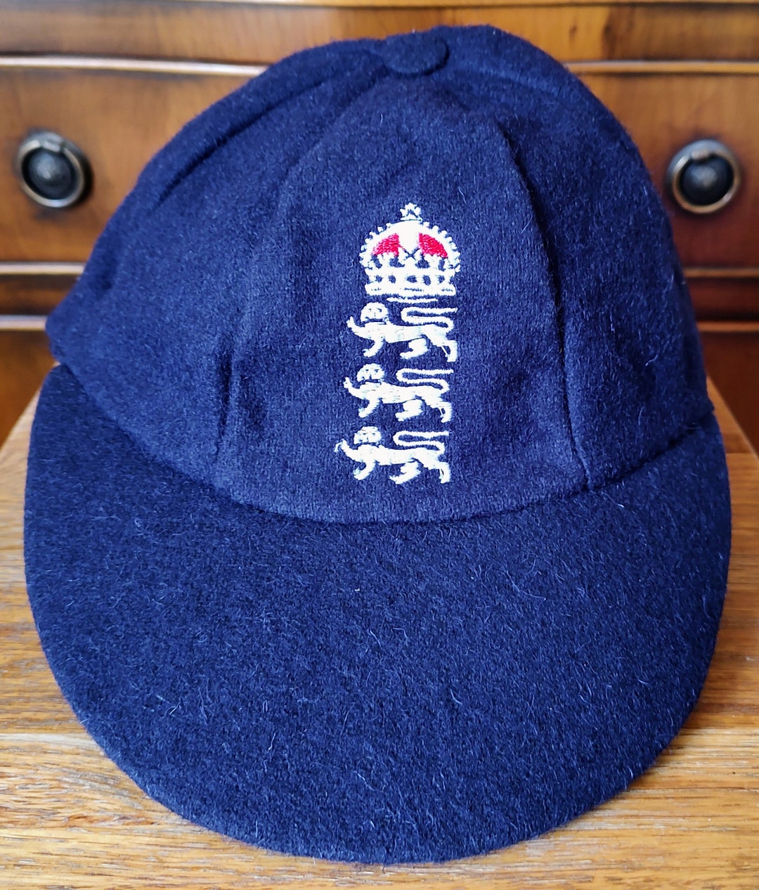 Traditional Style England Crest 1970s Navy Blue Woollen Cricket Caps - Etsy