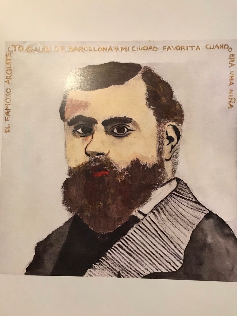 Portrait of Gaudi - Etsy