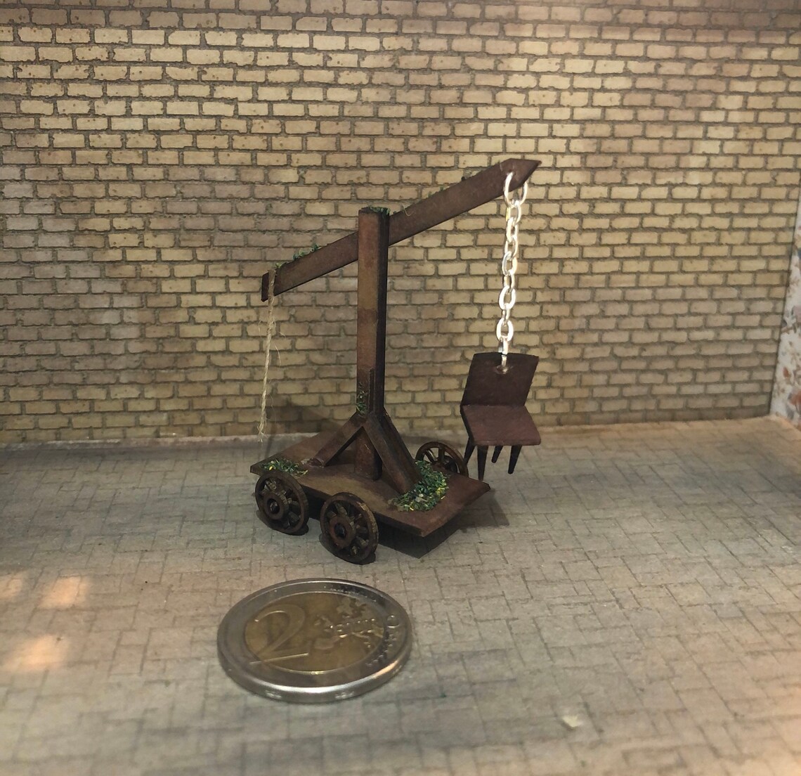 1/48th witchs dunking chair quarter scale | Etsy