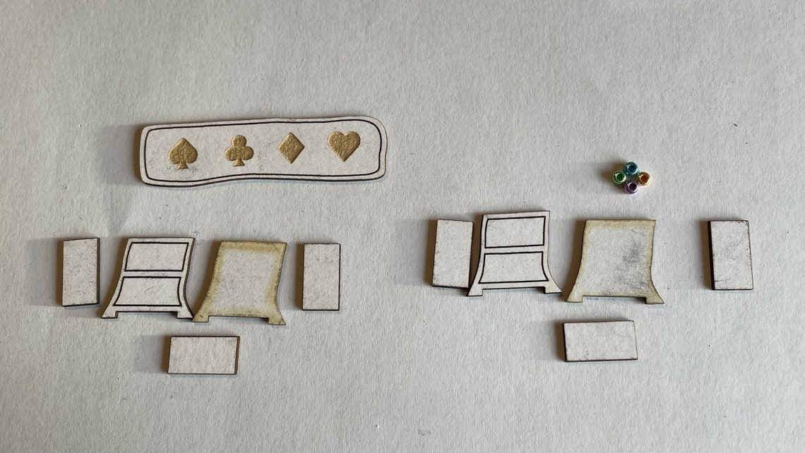 1/48th Kit Wonky Desk and Chair Quarter Scale - Etsy