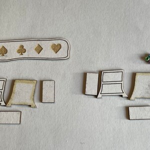 1/48th Kit Wonky Desk and Chair Quarter Scale - Etsy