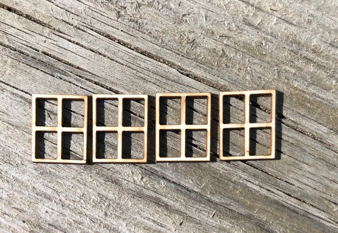 1/48th Window Frames X 4 in a Pack, Quarter Scale - Etsy