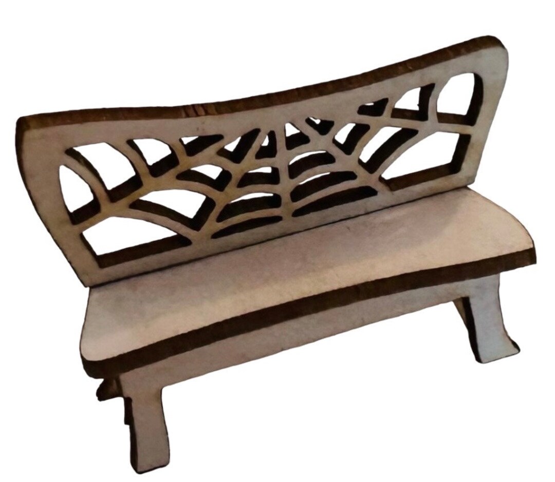 KIT, Spider Web Bench,1/48th, Quarter Scale, Dollhouse Miniature - Etsy