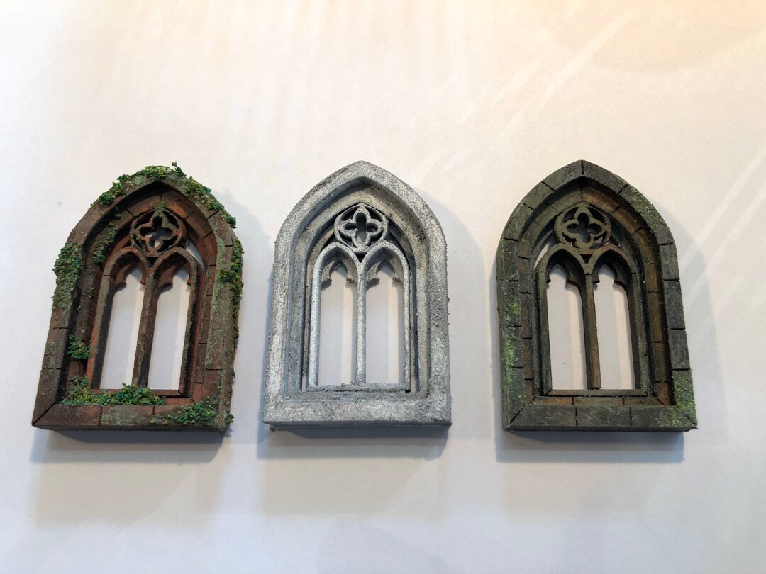 1/24th Kit 3 Pack Gothic Window half Scale - Etsy