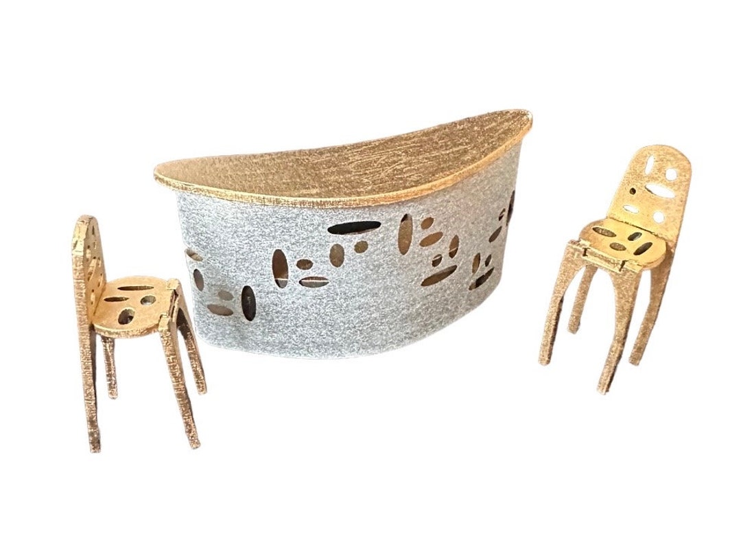 1/48th Kit Final Frontier Bar and 2 High Chairs, Quarter Scale - Etsy
