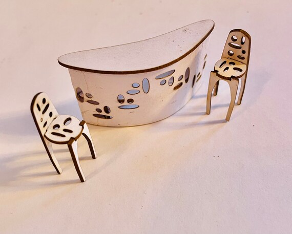 1/48th Kit Final Frontier Bar and 2 High Chairs Quarter Scale | Etsy