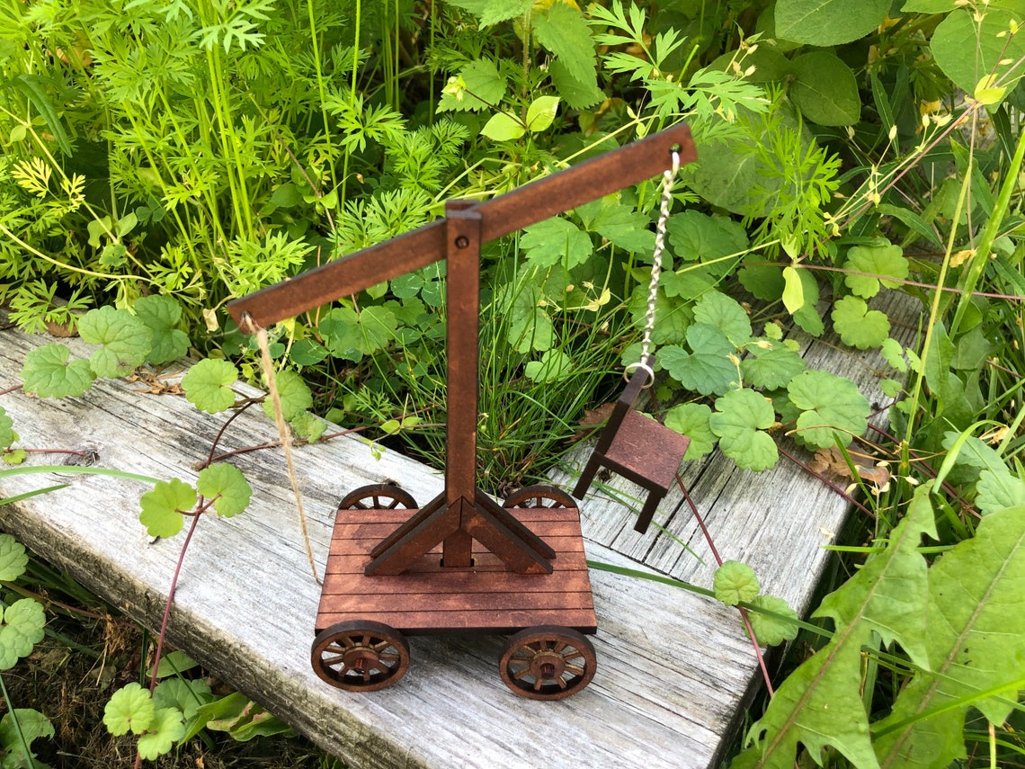 1/24th Kit Witchs Dunking Chair half Scale | Etsy