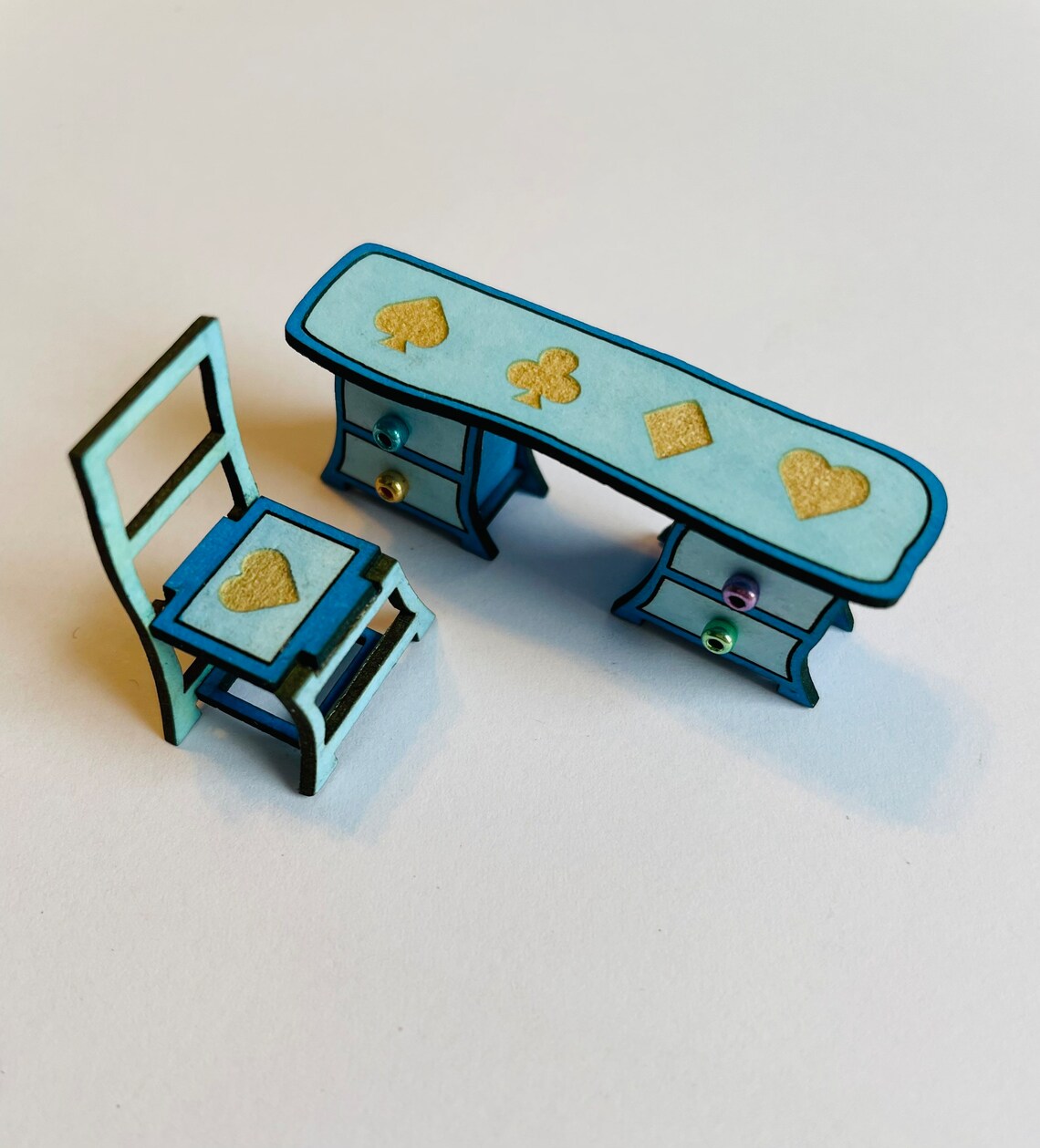 1/48th Kit Wonky Desk and Chair Quarter Scale - Etsy