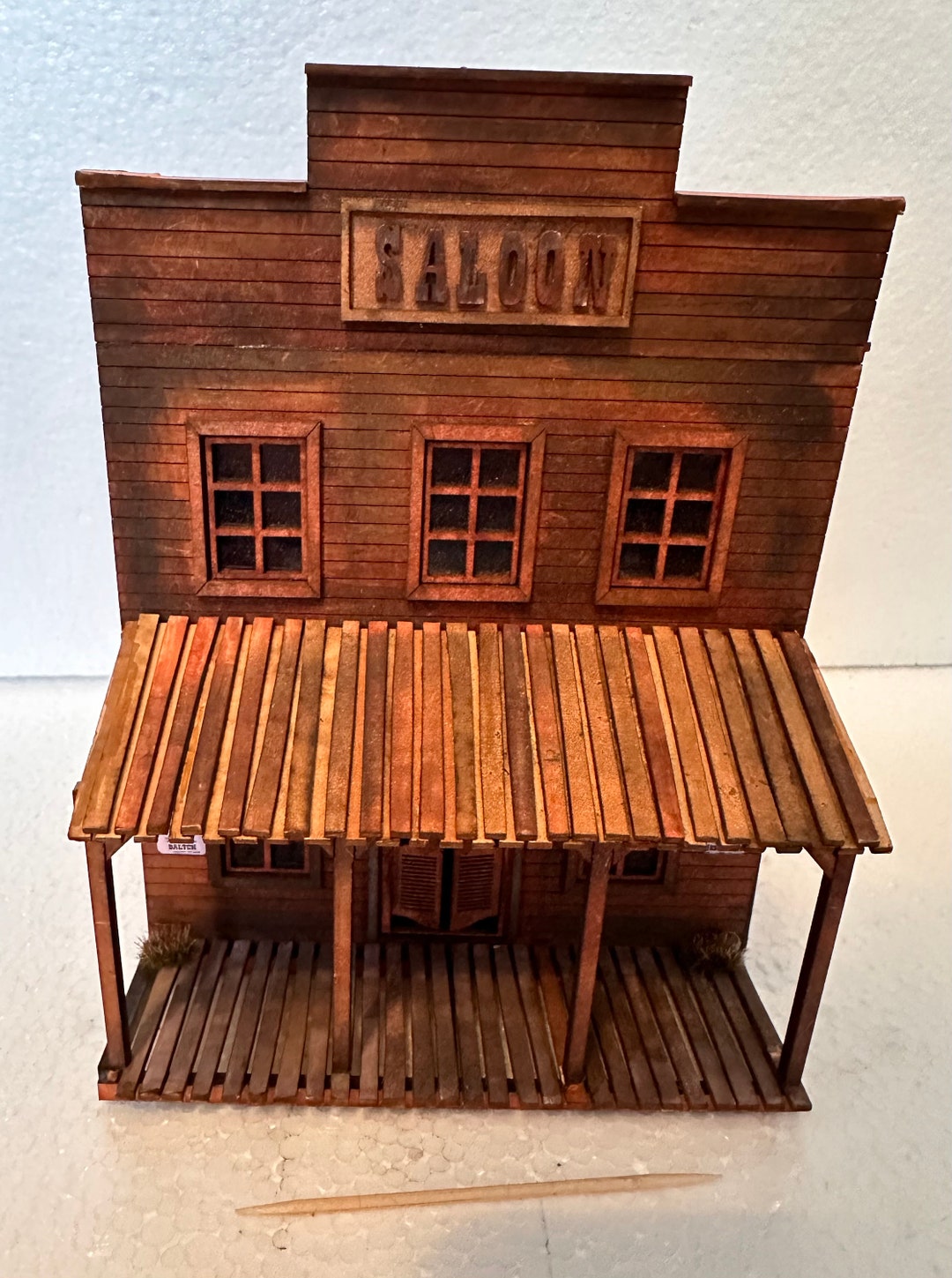 KIT, Wild West Saloon Building, 1/48th, Quarter Scale, Dollhouse ...