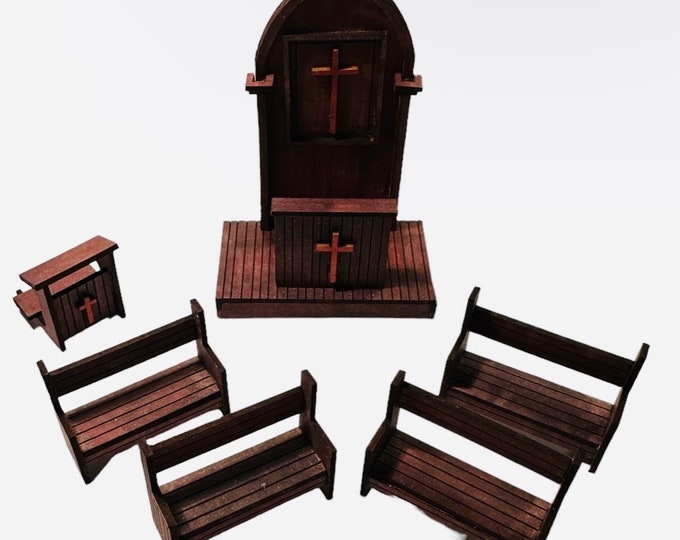 KIT, Church Pack, 1/48th, Quarter Scale, Dollhouse Miniature - Etsy