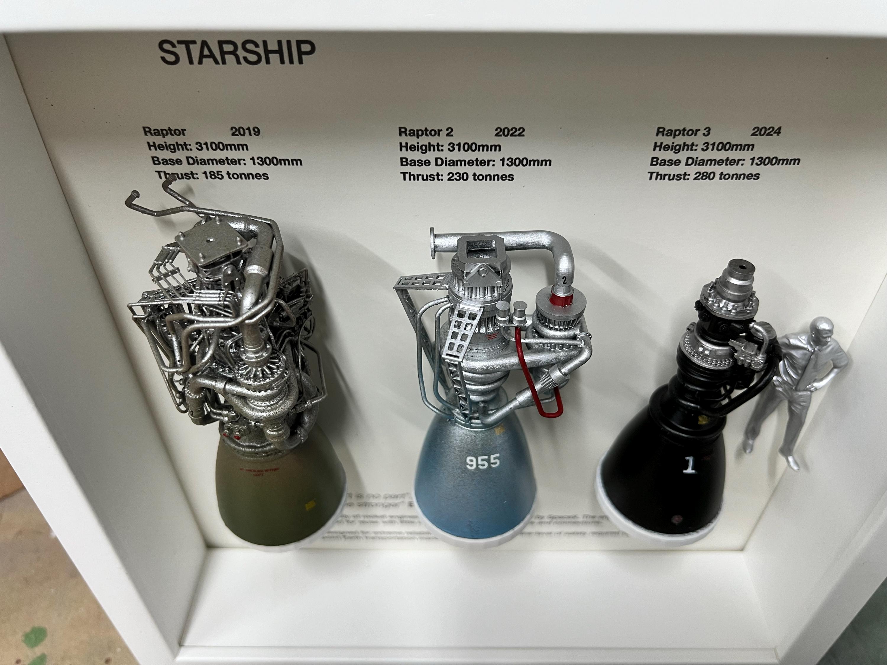 Space X Raptor Rocket Engines Diorama Scale 1:33 - Etsy