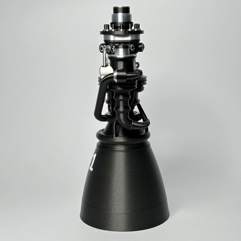 Raptor 3 Space X Rocket Engine, July 2024 Version. 1:10 Unit 320mm Tall ...