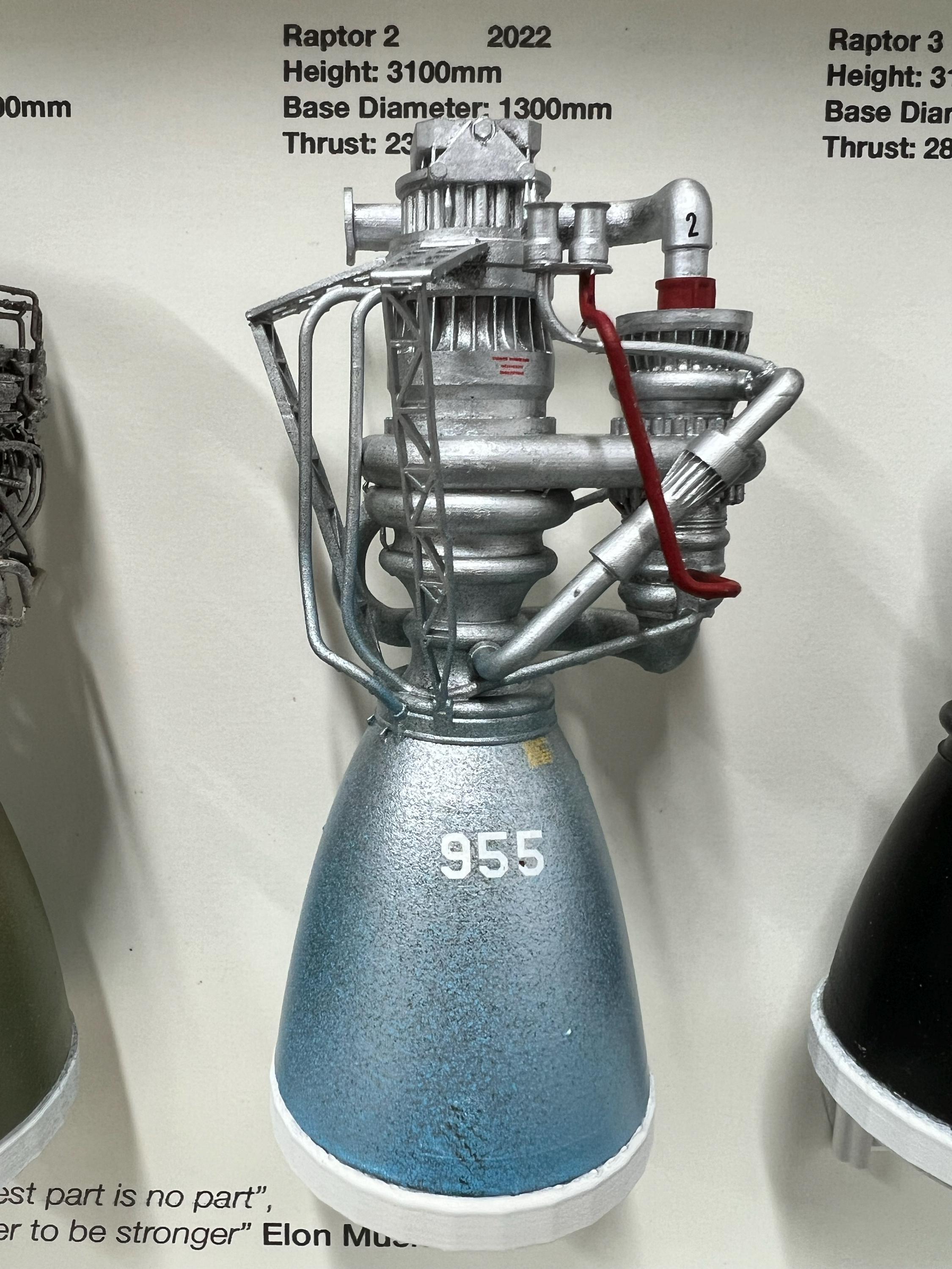 Space X Raptor Rocket Engines Diorama Scale 1:33 - Etsy