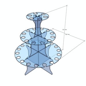 Prosecco Glass Tower Chandelier CNC CUT File, Not a Physical Product ...