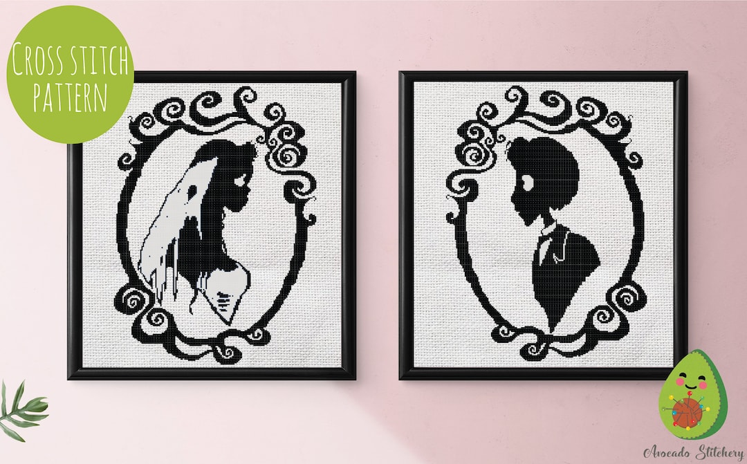 Corpse Bride - Emily and Victor - Cross Stitch Pattern Bundle ...