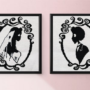 Corpse Bride - Emily and Victor - Cross Stitch Pattern Bundle ...