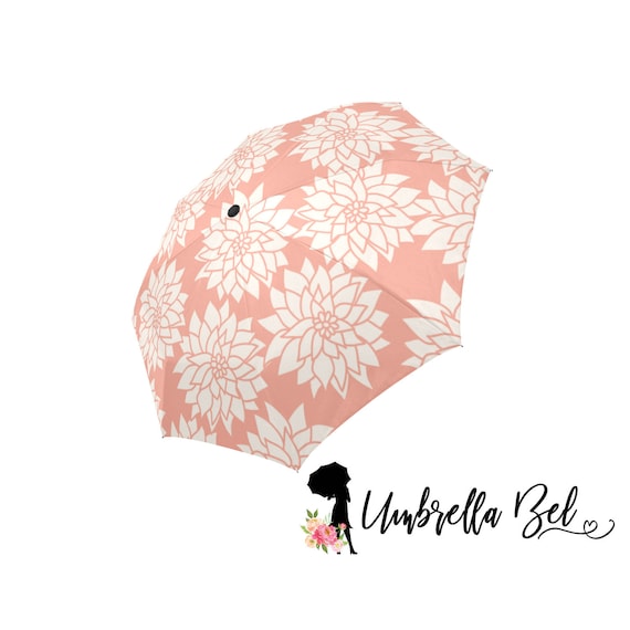 Pink Flower Umbrella Rain Umbrella Pink Design Umbrella - Etsy