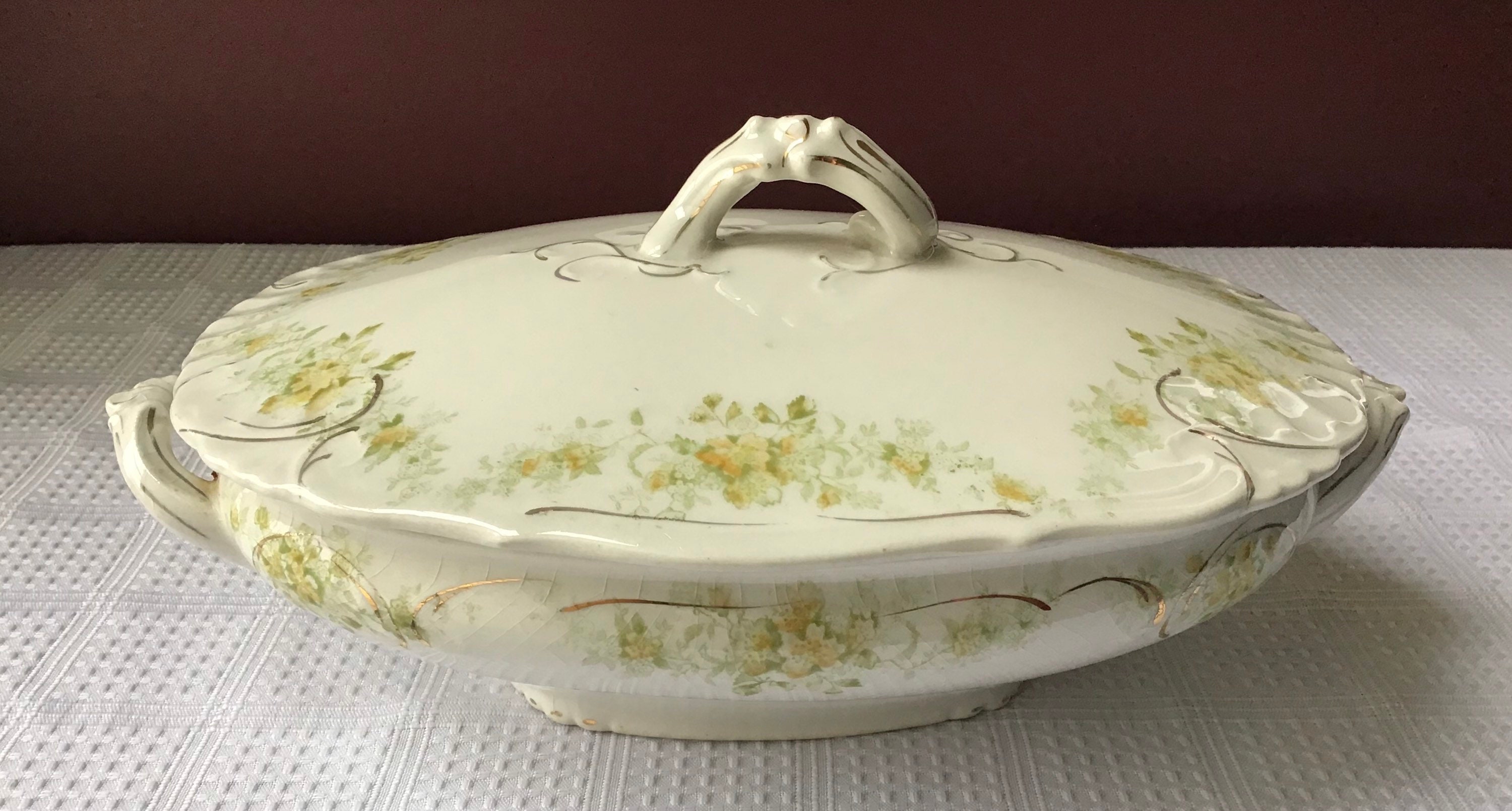 Antique Imperial Porcelain Warranted Covered Vegetable Dish - Etsy