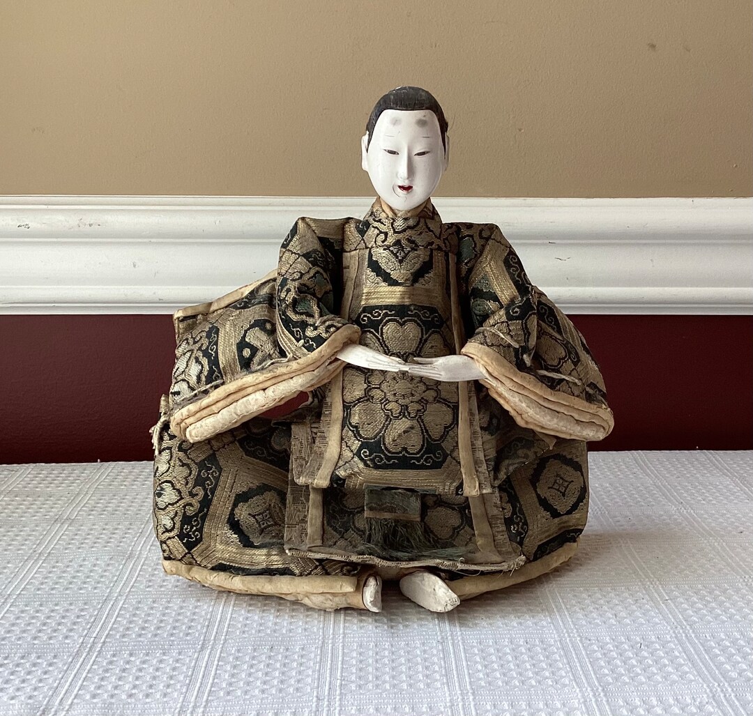 Antique Meiji Era Japanese Taisho Ningyu Samurai Doll - Etsy