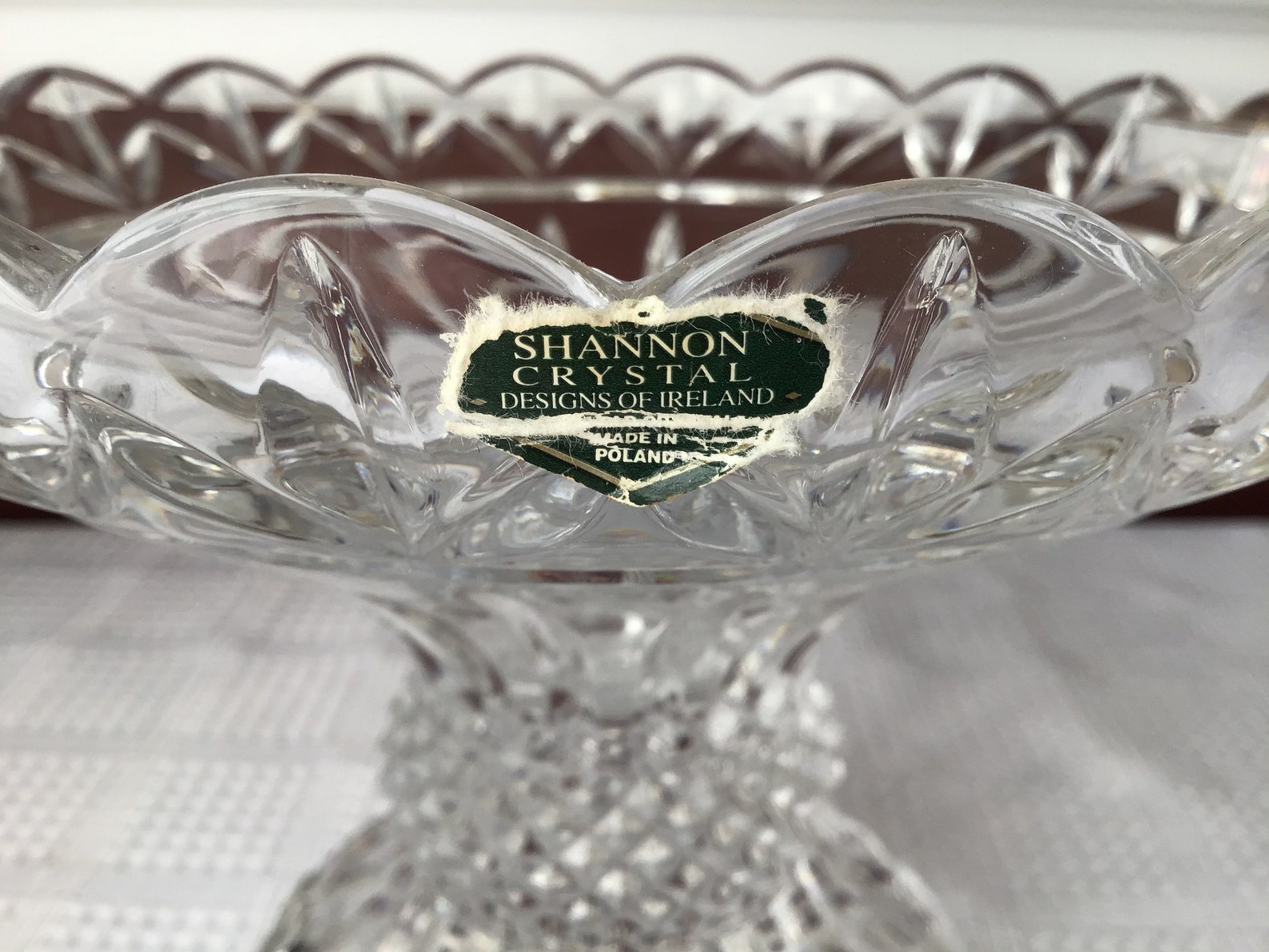 Shannon Crystal Designs of Ireland Bowl Made in Poland, 8 1/4 Inches ...