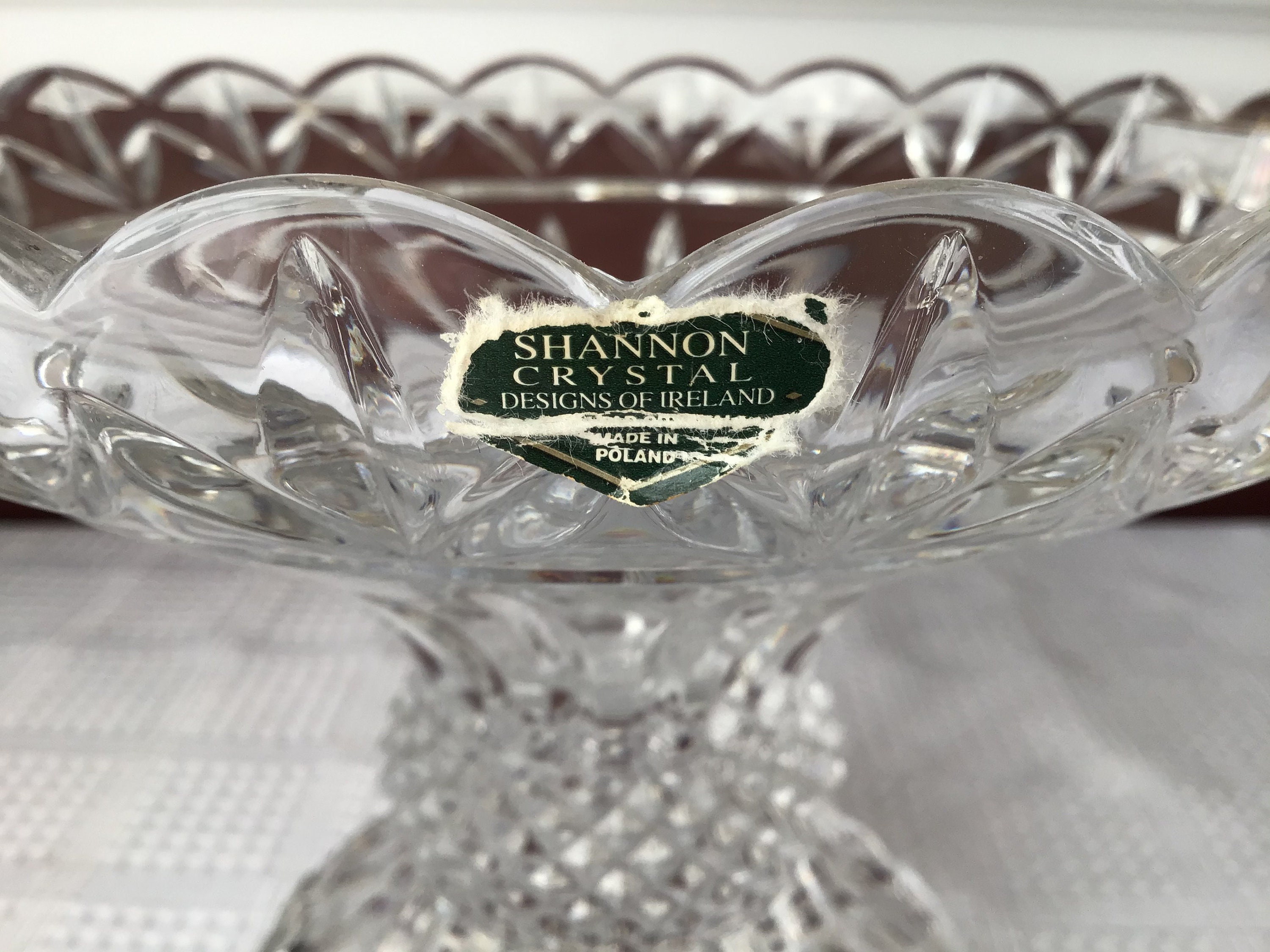 Shannon Crystal Designs of Ireland Bowl Made in Poland 8 1/4 - Etsy