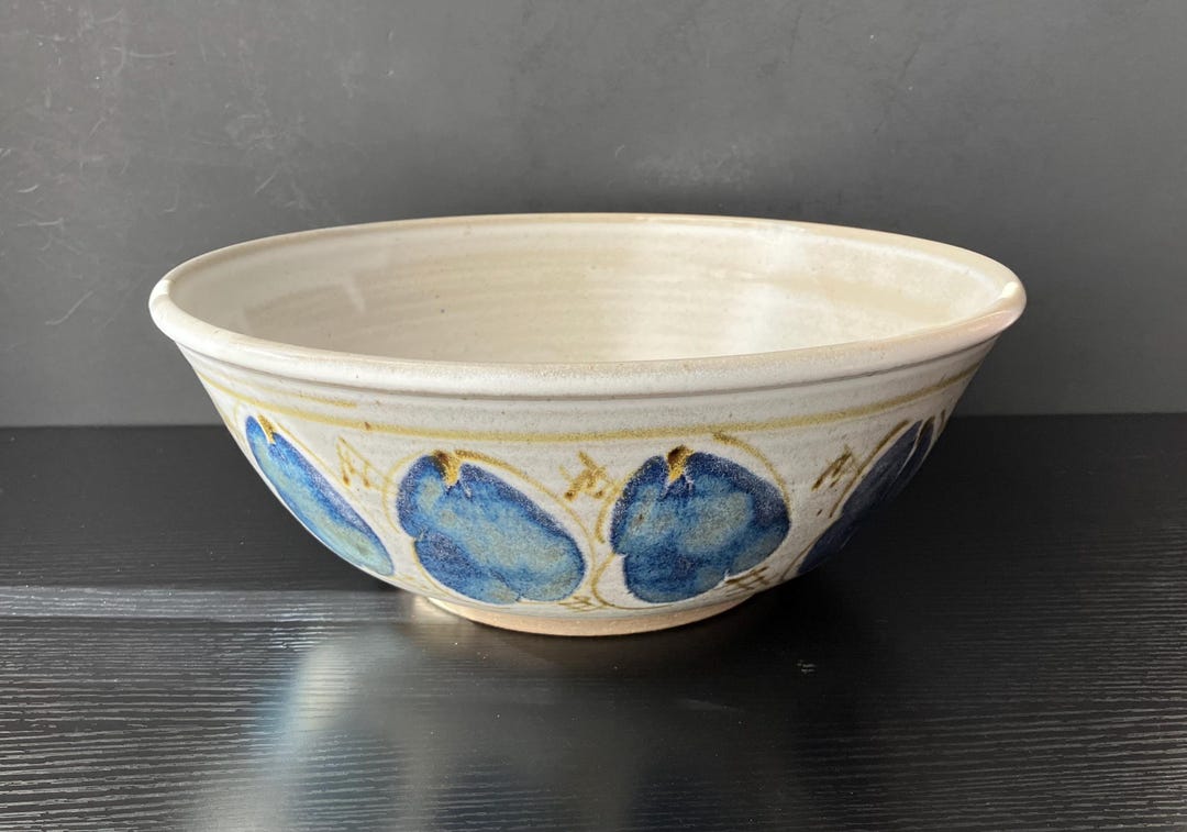 Large American Studio Pottery Bowl, Signed by Artist, 12" W X 4 1/2" T ...