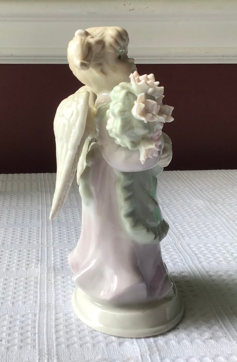 Vintage Russ june Porcelain Figurine Girl Angel With - Etsy